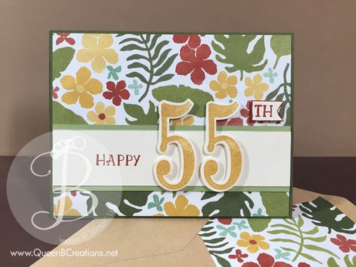 Happy 55th Birthday Card | Queen B Creations
