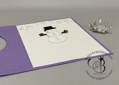 Snowman Season Spinner Card | Queen B Creations