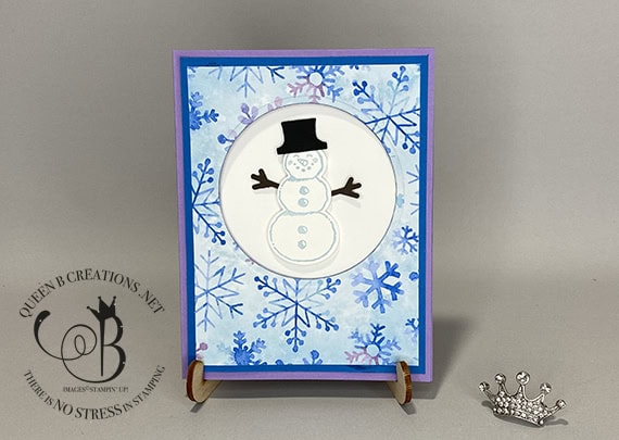 Snowman Season Spinner Card | Queen B Creations
